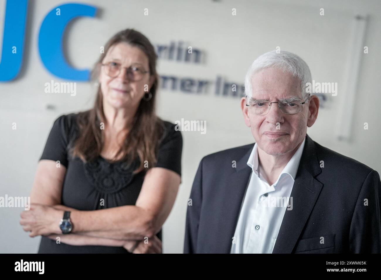 Berlin, Germany. 20th Aug, 2024. Josef Schuster (r), President of the ...