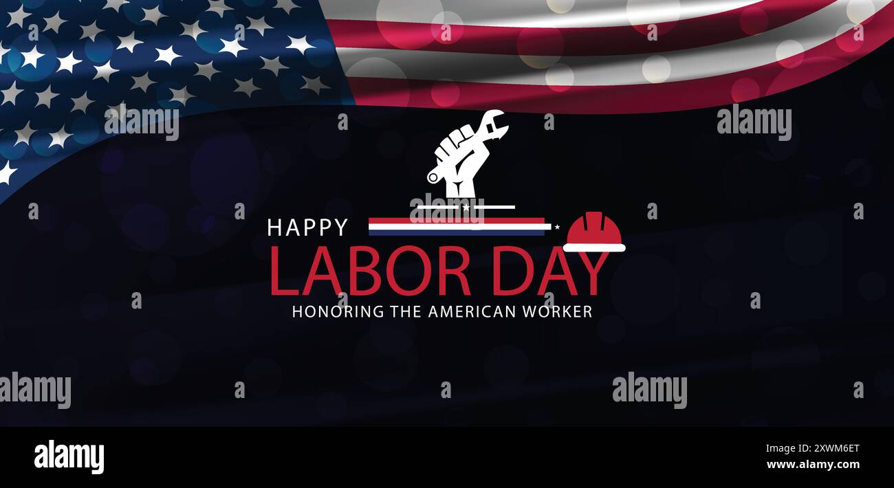Labor Day A Time to Honor the American Workforce Stock Vector Image ...