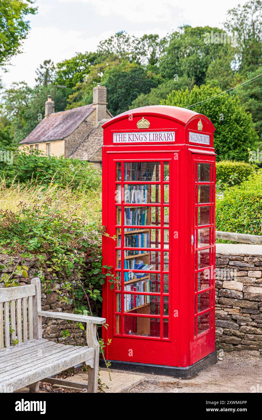 Old phone box repurposed as a local lending library (named for King ...