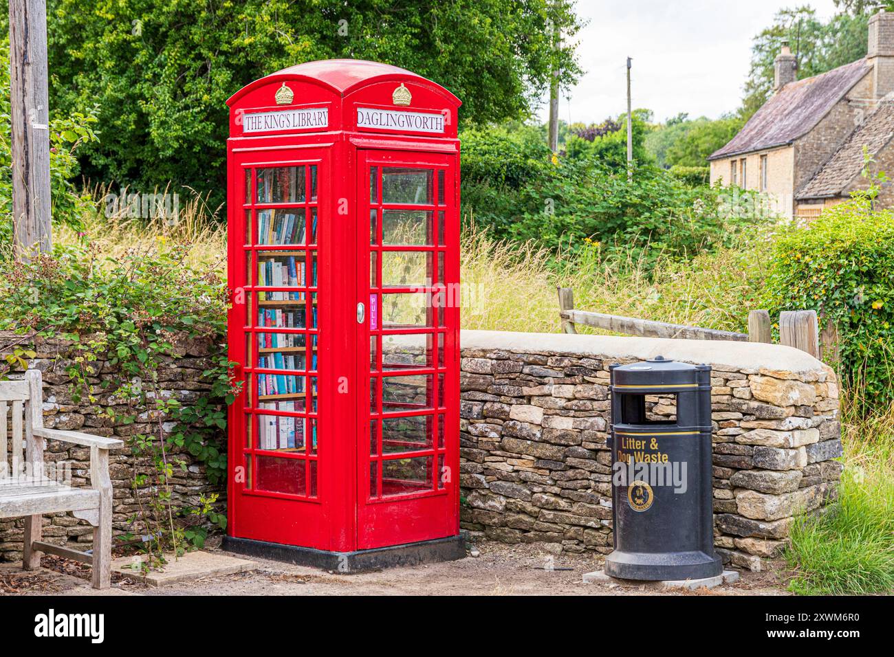 Old phone box repurposed as a local lending library (named for King ...