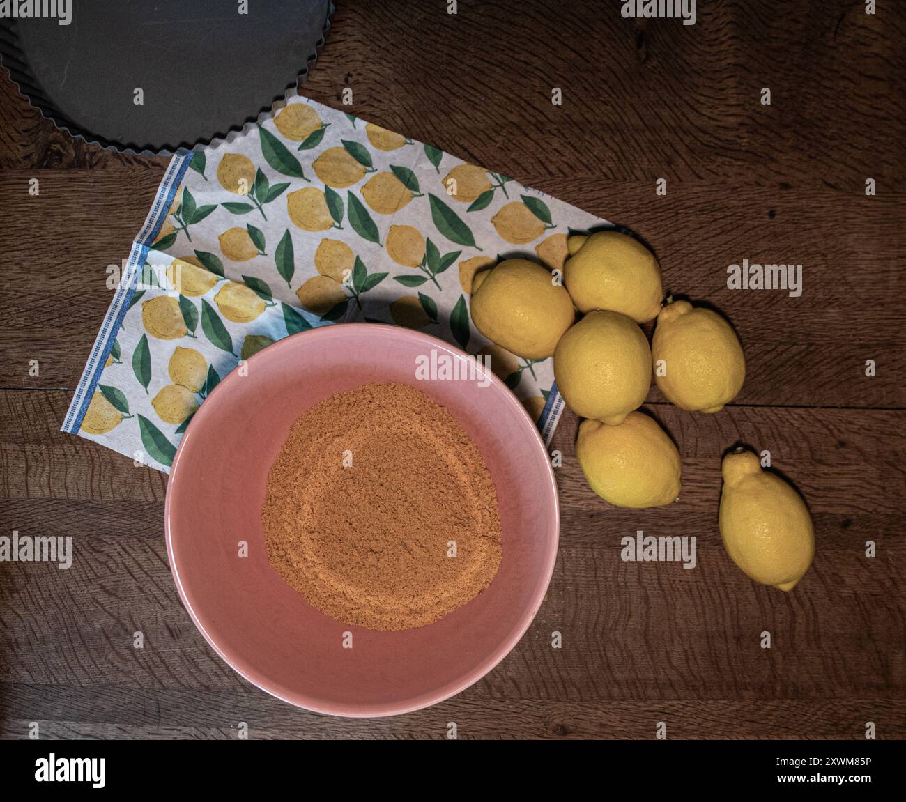 cheese cake mixing ingredients lemon biscuit pin bowl cream mascapone ...