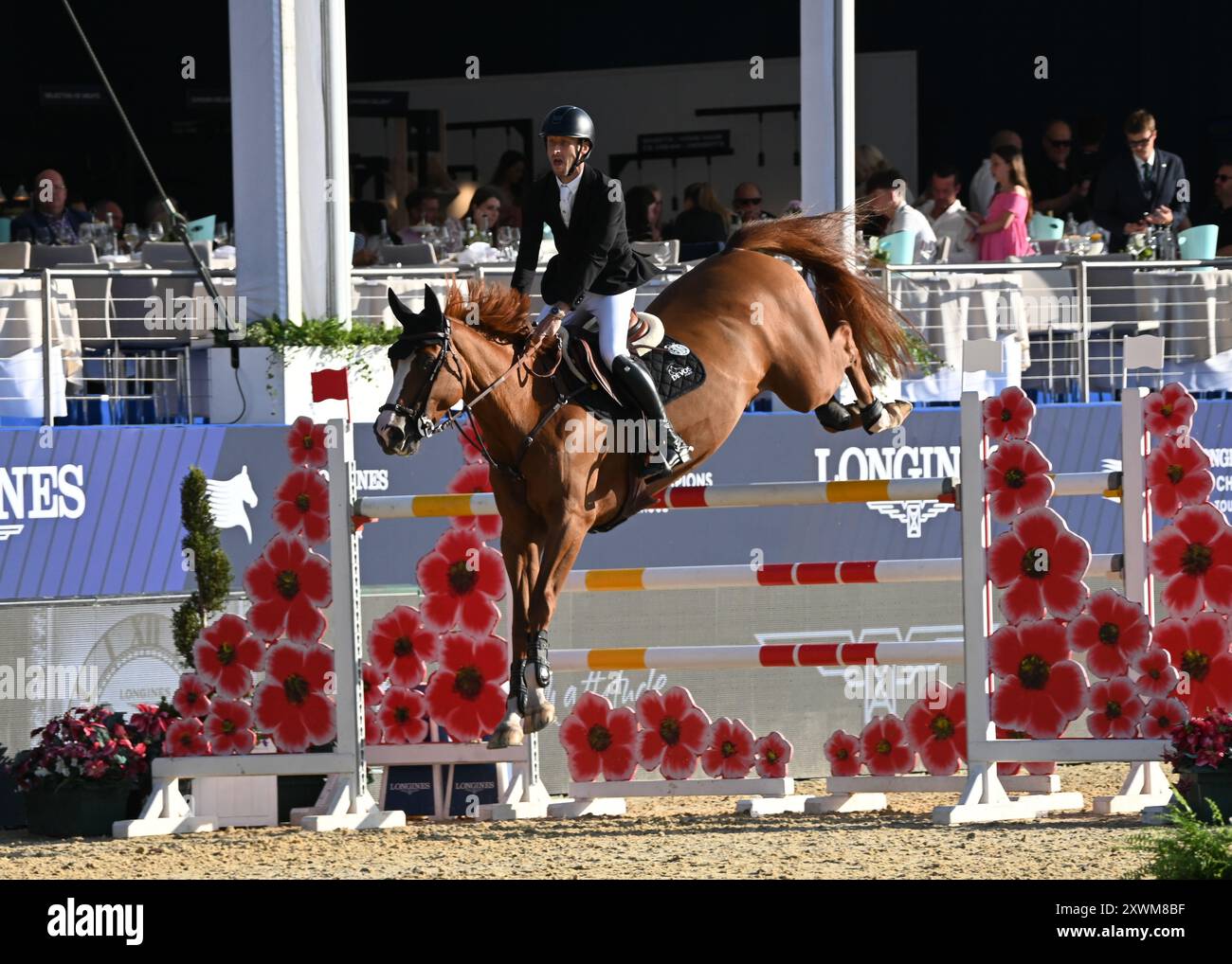 LONDON, ENGLAND: 16th August 2024: Pieter Devos a rider who completed ...