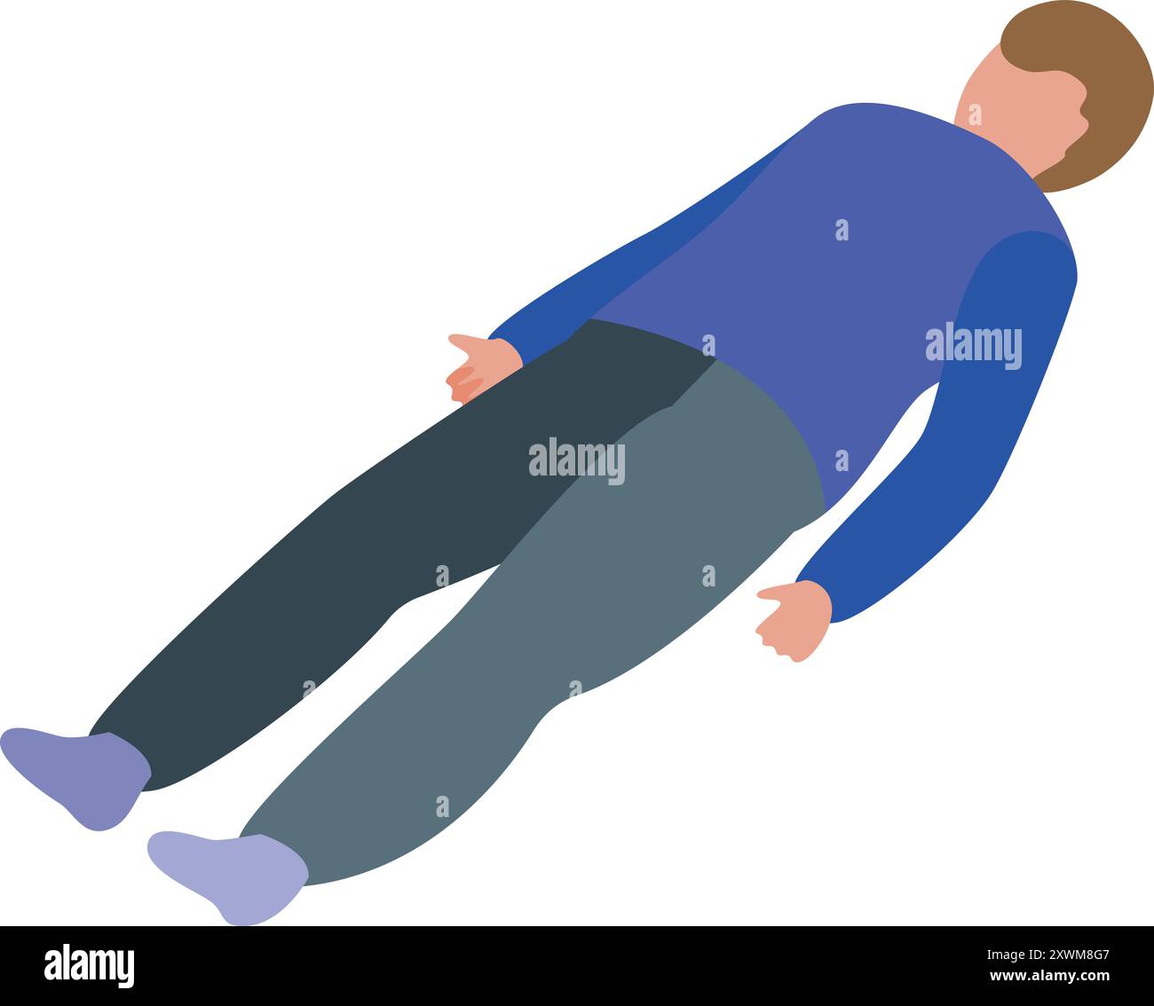 Prone posture position Stock Vector Images - Alamy
