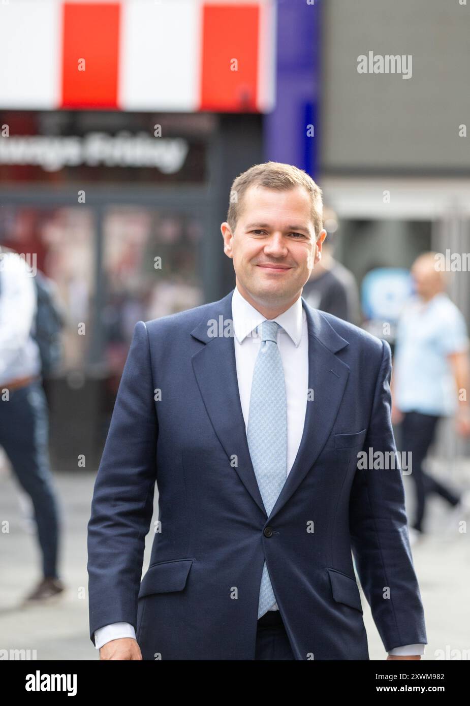 London, UK. 20th Aug, 2024. Former cabinet minister Robert Jenrick has ...