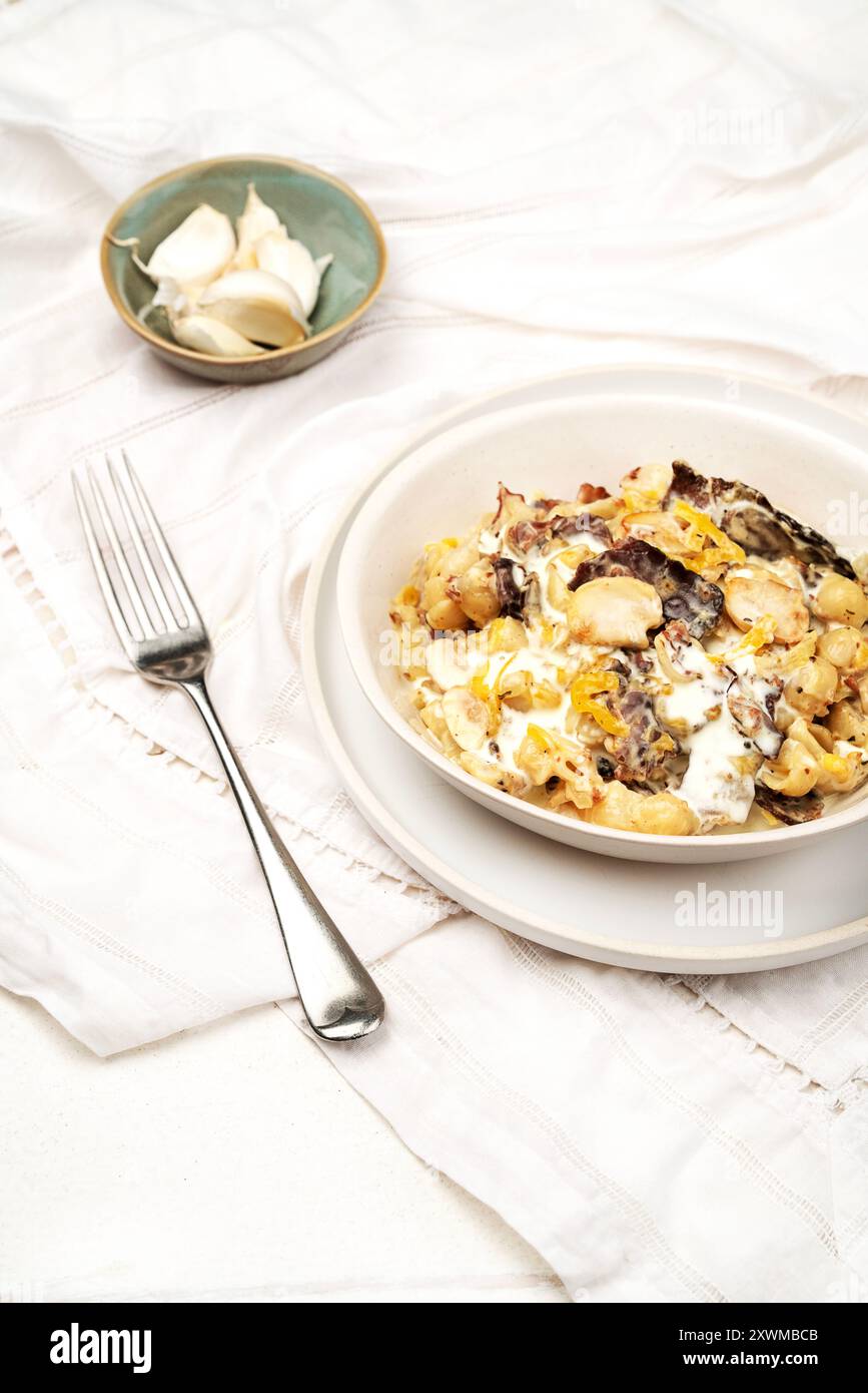 South African Creamy Biltong Pasta Stock Photo - Alamy