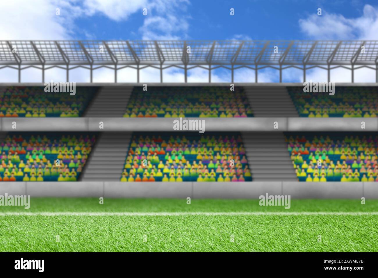 Soccer football ground stadium sky clouds hi-res stock photography and ...