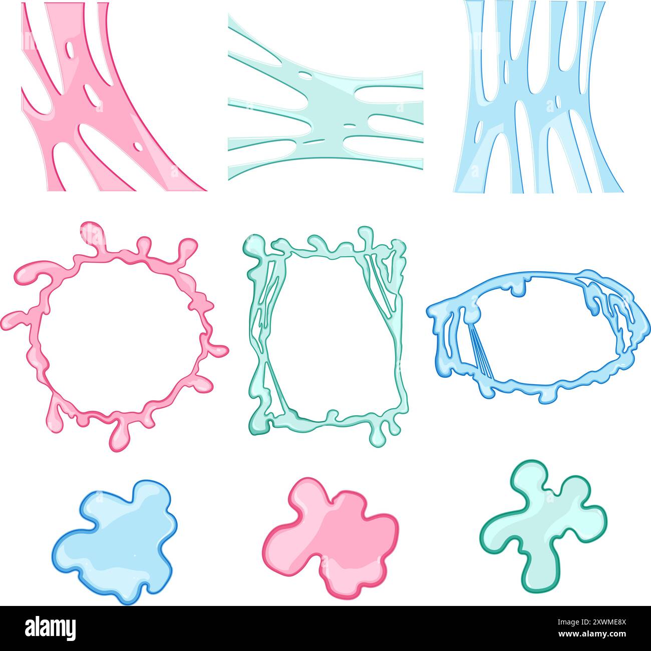 bubble gum set cartoon vector illustration Stock Vector Image & Art - Alamy