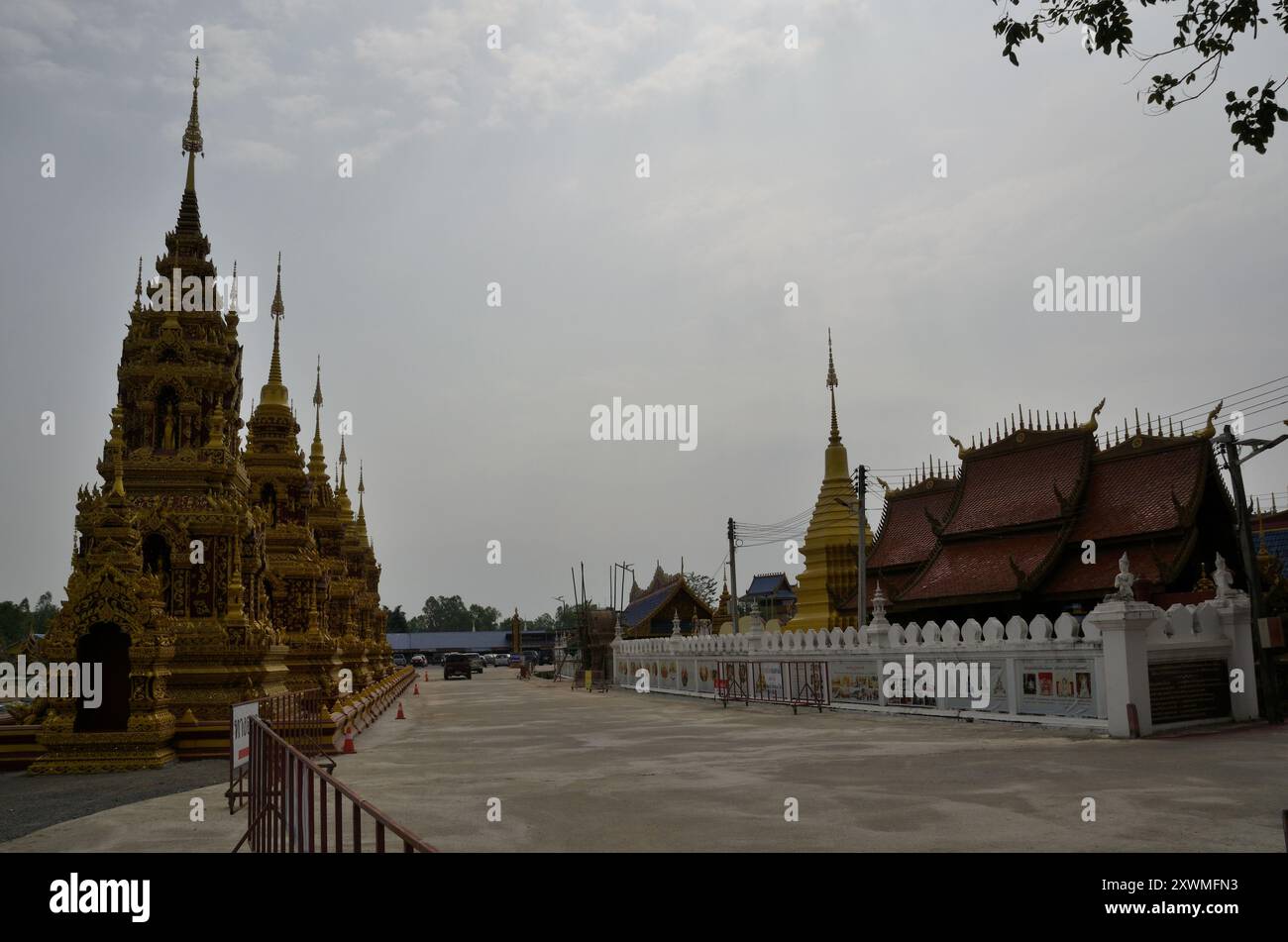 Wat Phiphat Mongkhon, Thung Saliam, Thung Saliam District, Sukhothai, Thailand, Asia Stock Photo ...