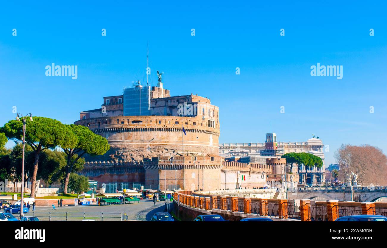 Magnificent Castle of the Holy Angel (Castel Sant'Angelo) is one of the ...