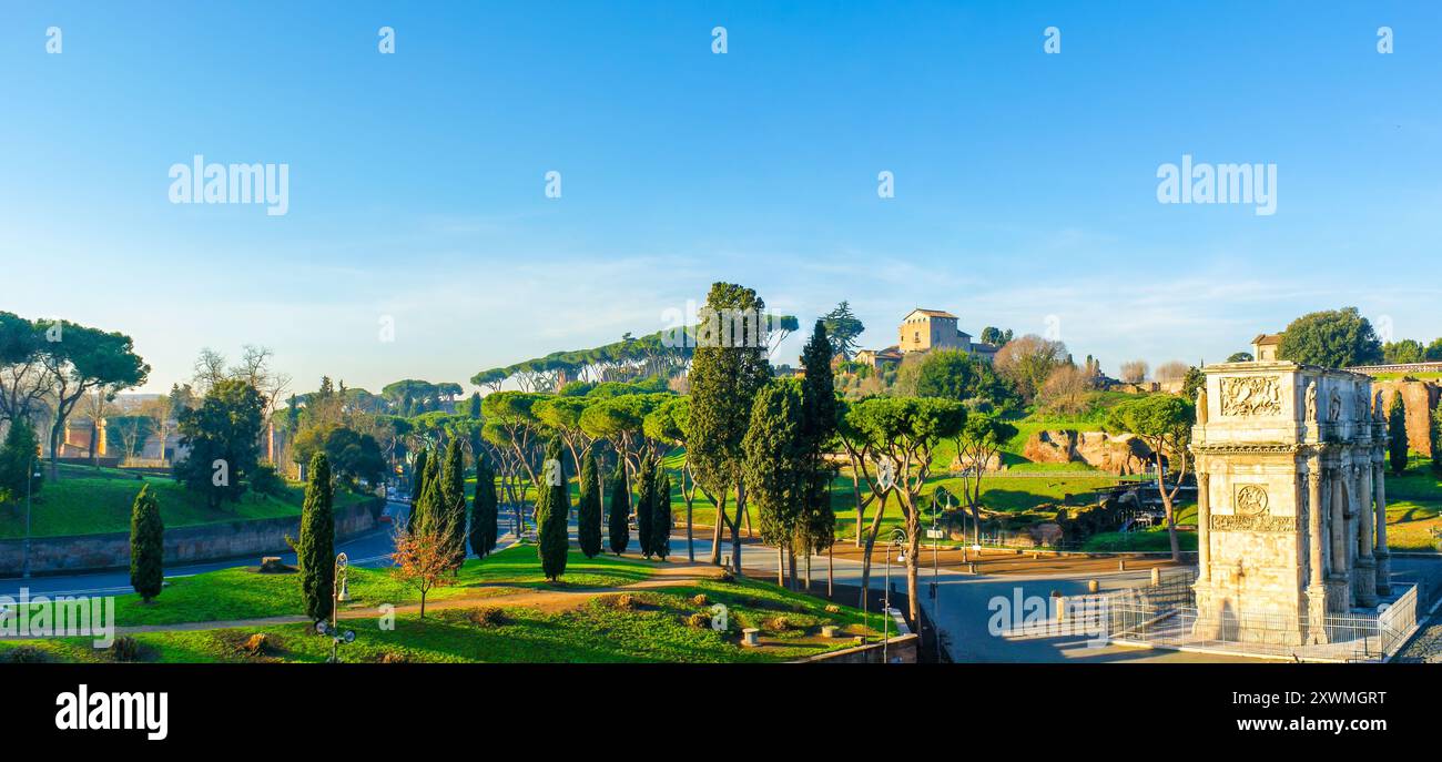 The Arch of Constantine, the Triumphal arch is a great example of ...
