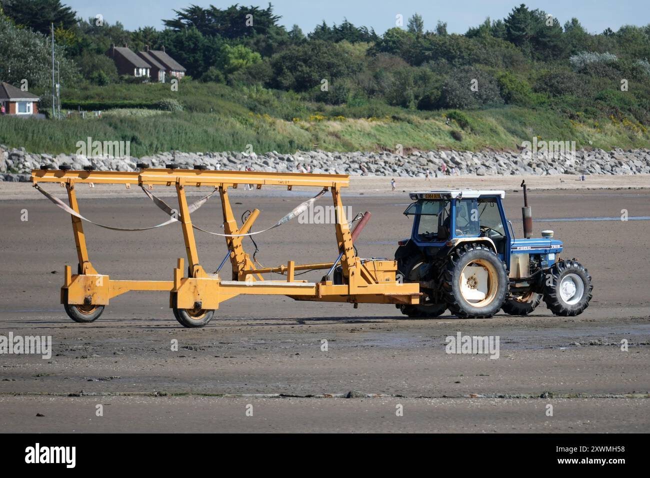 Road works tractor with loader and backhoe hi-res stock photography and ...