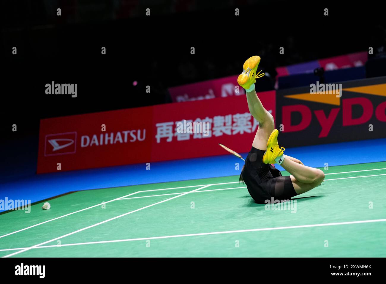 Yokohama, Japan. 20th Aug, 2024. Ohori Aya of Japan falls while ...