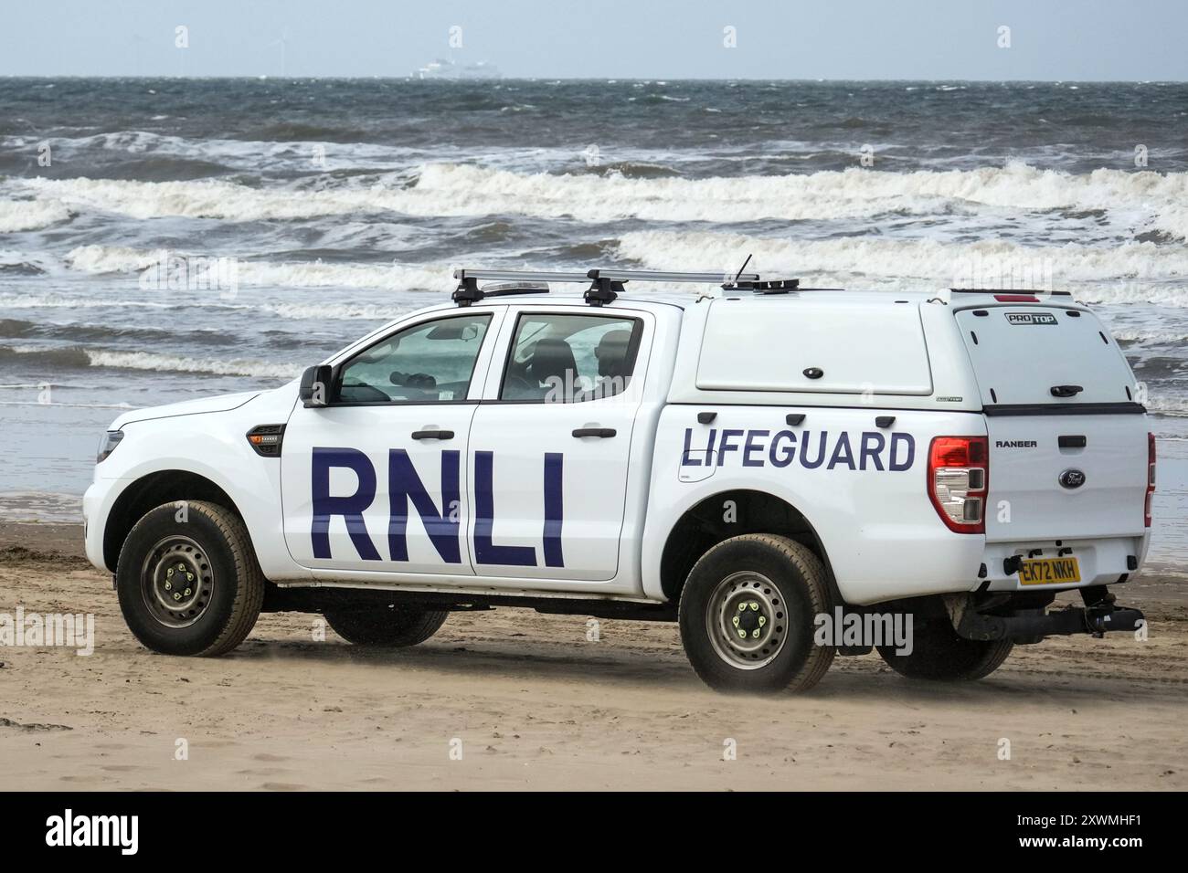 RNLI pick-up lifeguard van coastal area Formby Stock Photo - Alamy