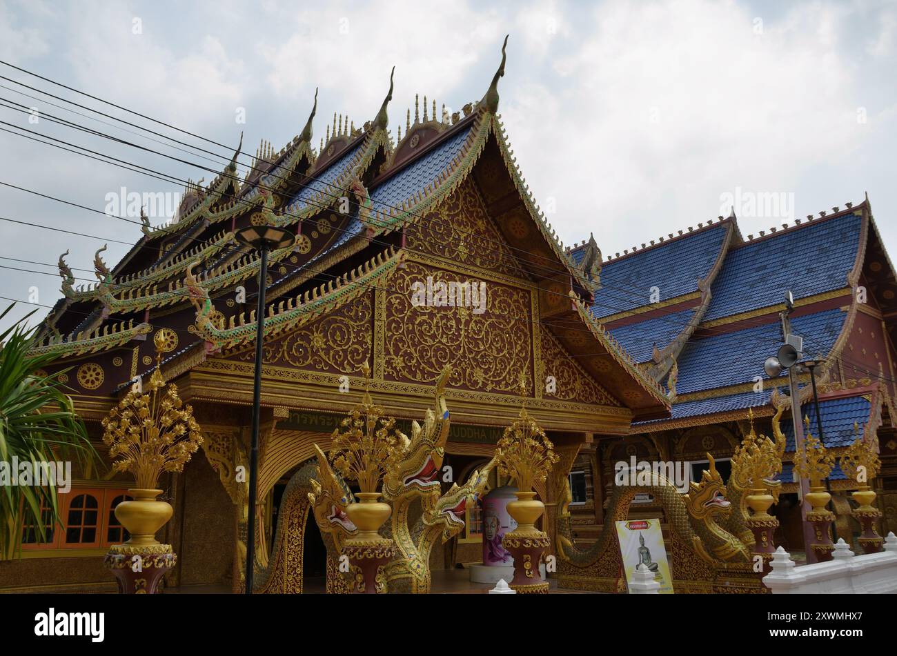 Wat Phiphat Mongkhon, Thung Saliam, Thung Saliam District, Sukhothai, Thailand, Asia Stock Photo ...