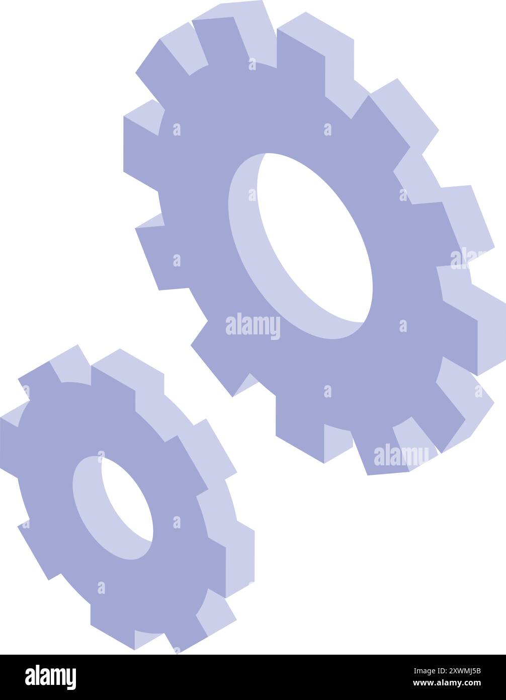 Mechanism rotating two gears 3d hi-res stock photography and images - Alamy