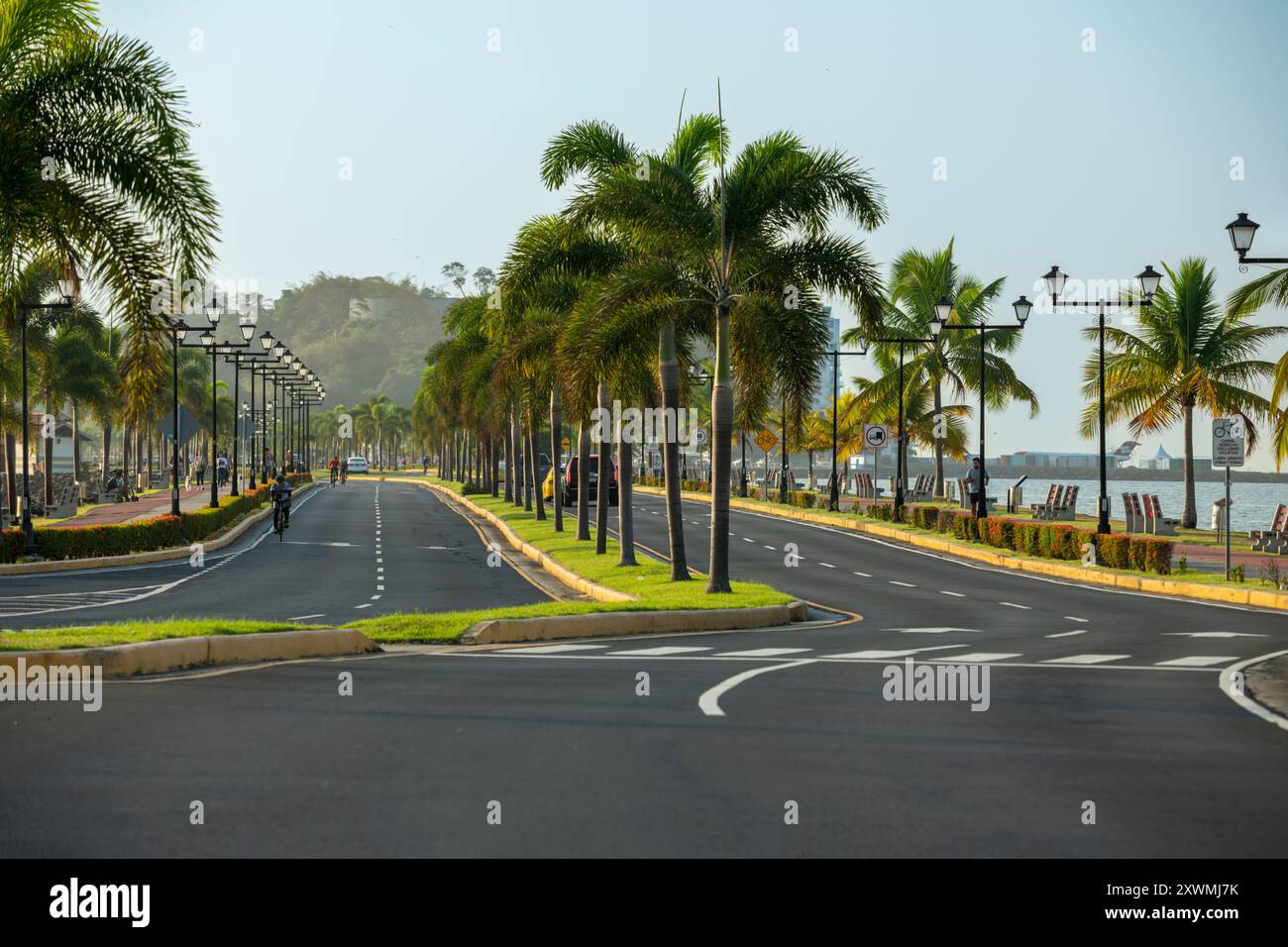 The Amador Causeway, Fuerte Amador, preferred place to practice sports ...