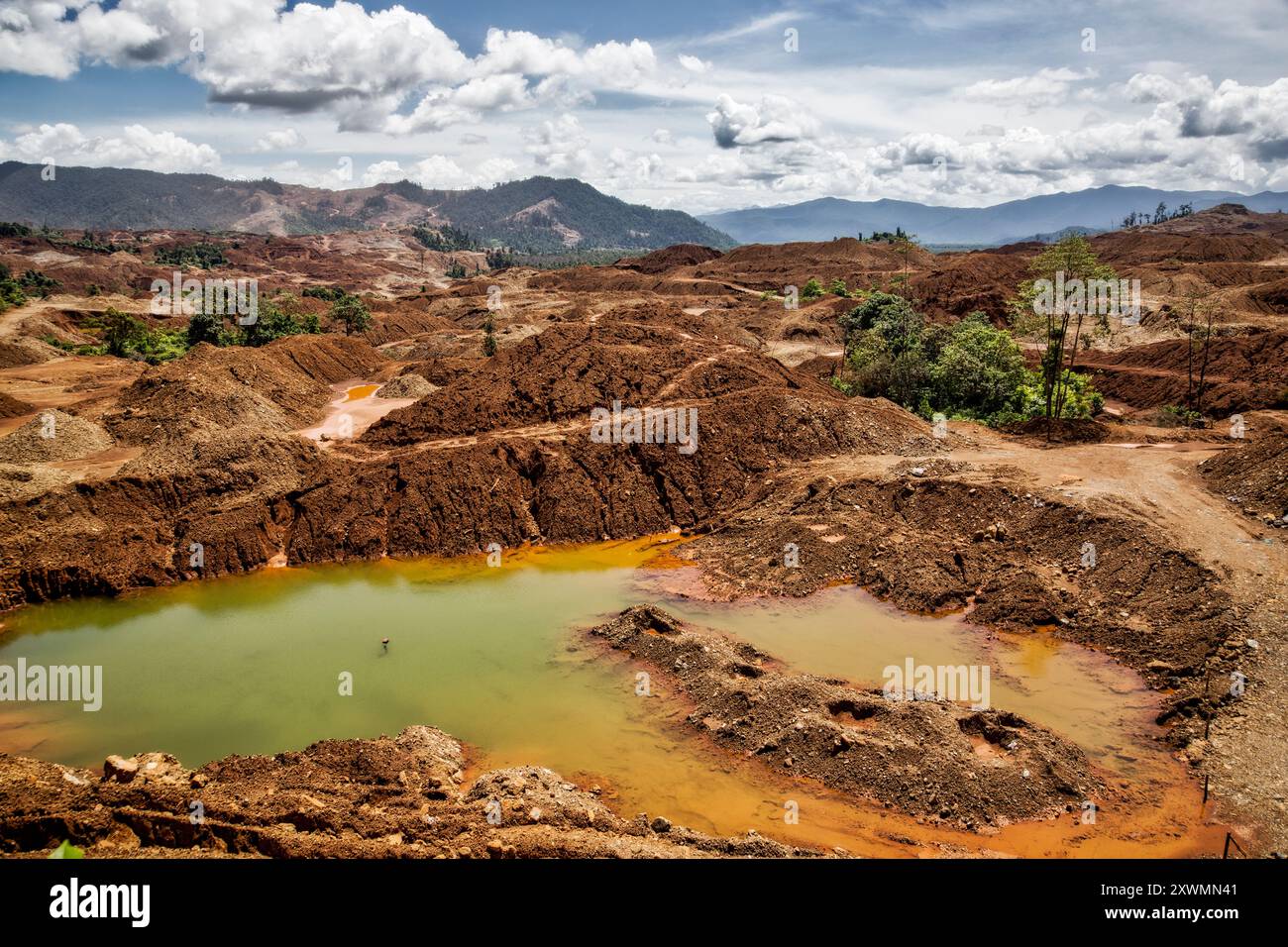 Nickel extraction, Mining in Labengki, Sulawesi, Indonesia, Asia Stock Photo - Alamy