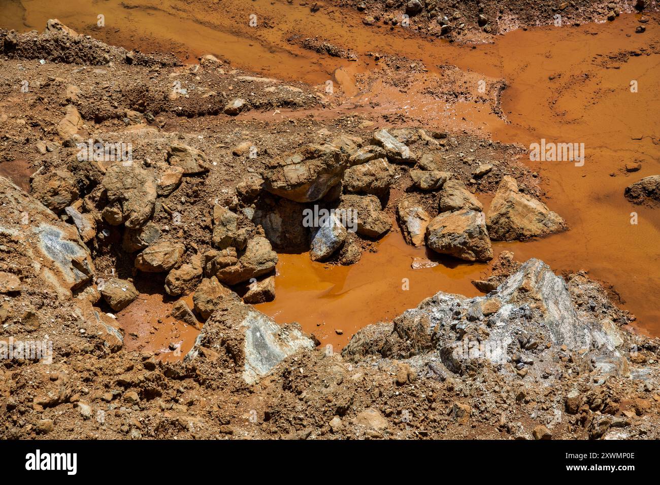 Nickel extraction, Mining in Labengki, Sulawesi, Indonesia, Asia Stock ...