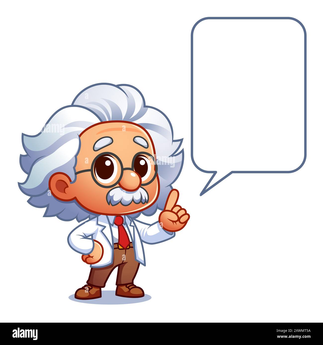 Cartoon character with speech bubble hi-res stock photography and ...