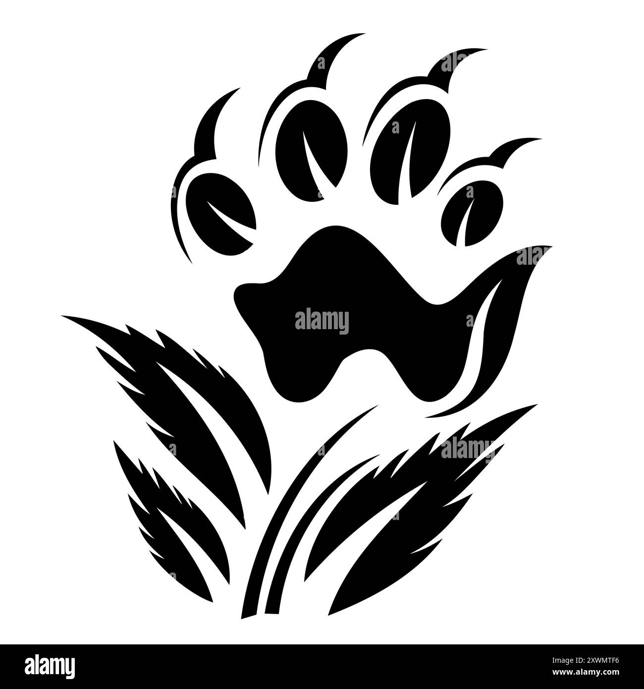 Animal paws logo hi-res stock photography and images - Alamy