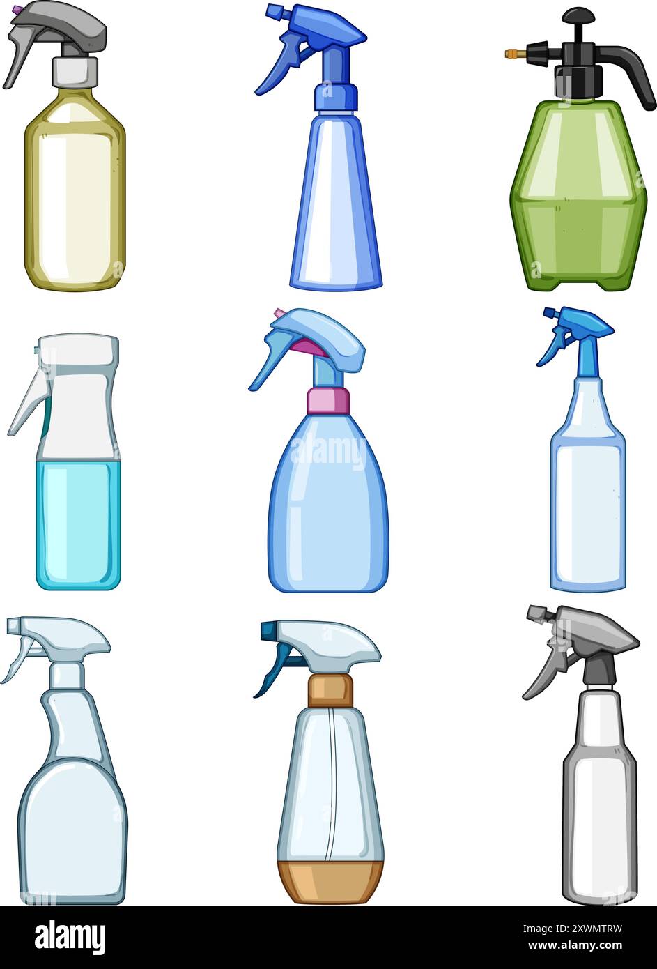 Dispenser cleaning solution Stock Vector Images - Alamy