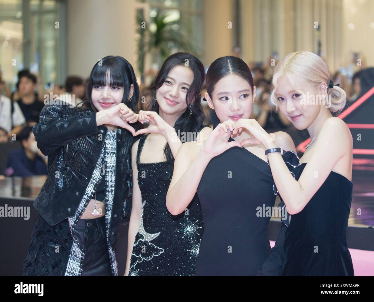 Lisa, Jisoo, Jennie and Rose (BLACKPINK), August 9, 2024 : (L-R) Lisa ...