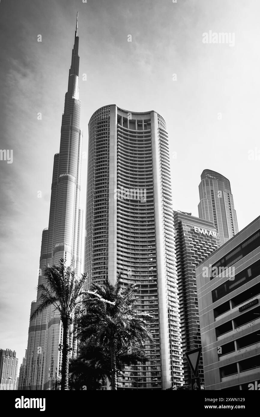 High-rise office buildings, skyscrapers, architectures in financial district. Modern Urban city ...