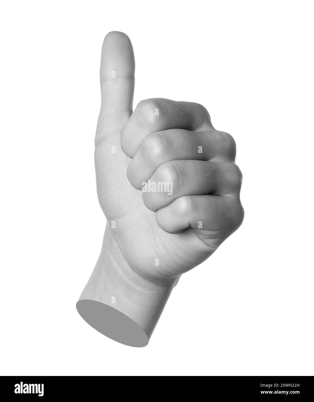 Hand shows Like gesture, isolated on a transparent background ...