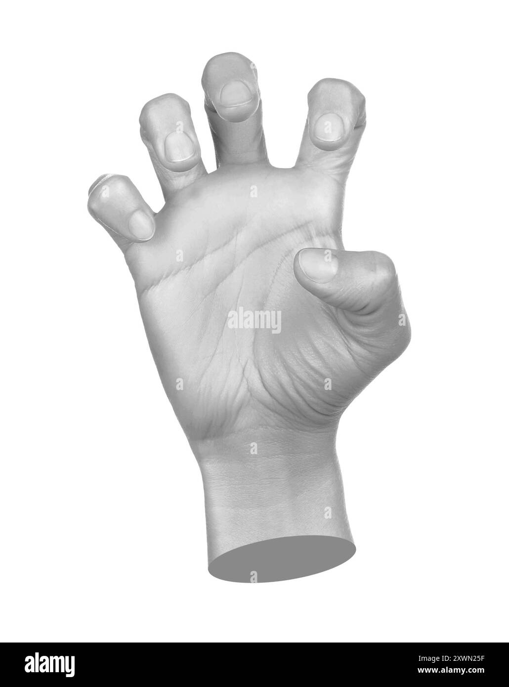 Hand shows gesture isolated on a transparent background. Contemporary ...