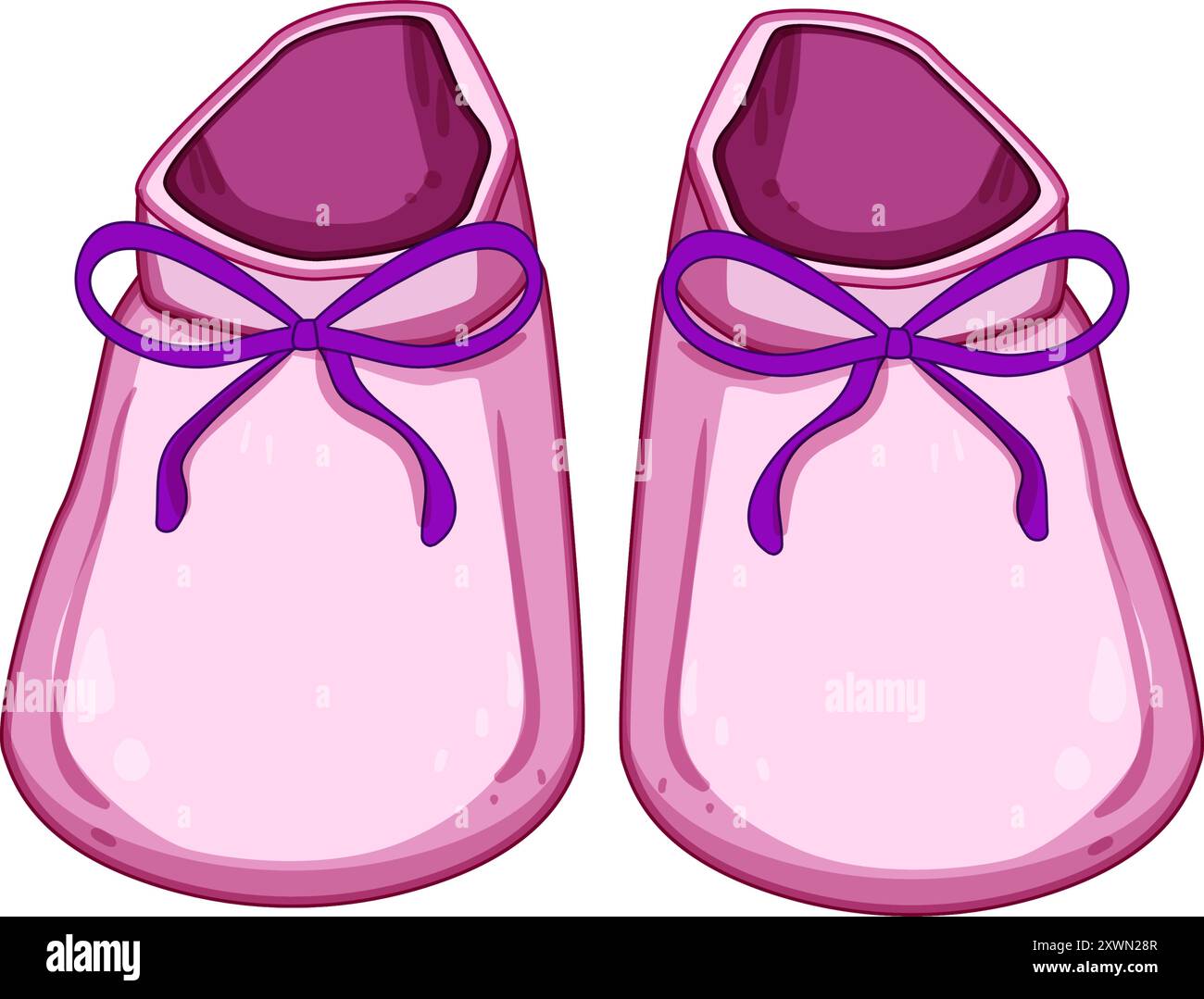 cozy baby booties cartoon vector illustration Stock Vector Image & Art ...