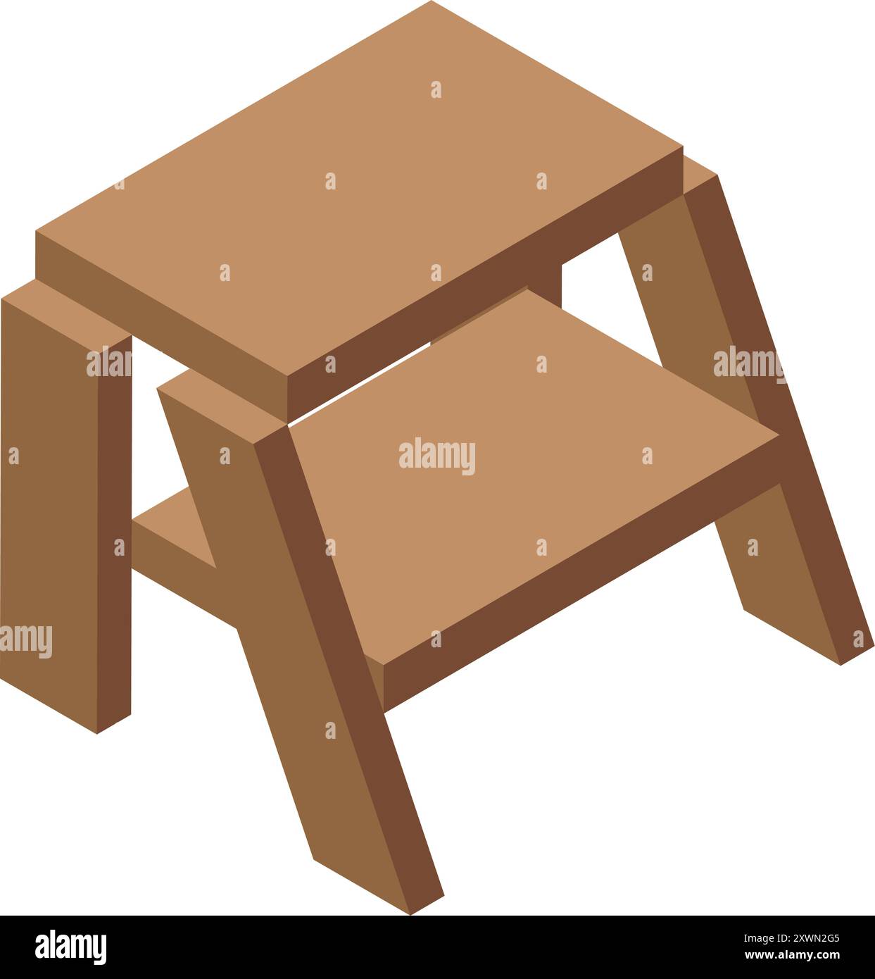 Platform step ladder Stock Vector Images - Alamy