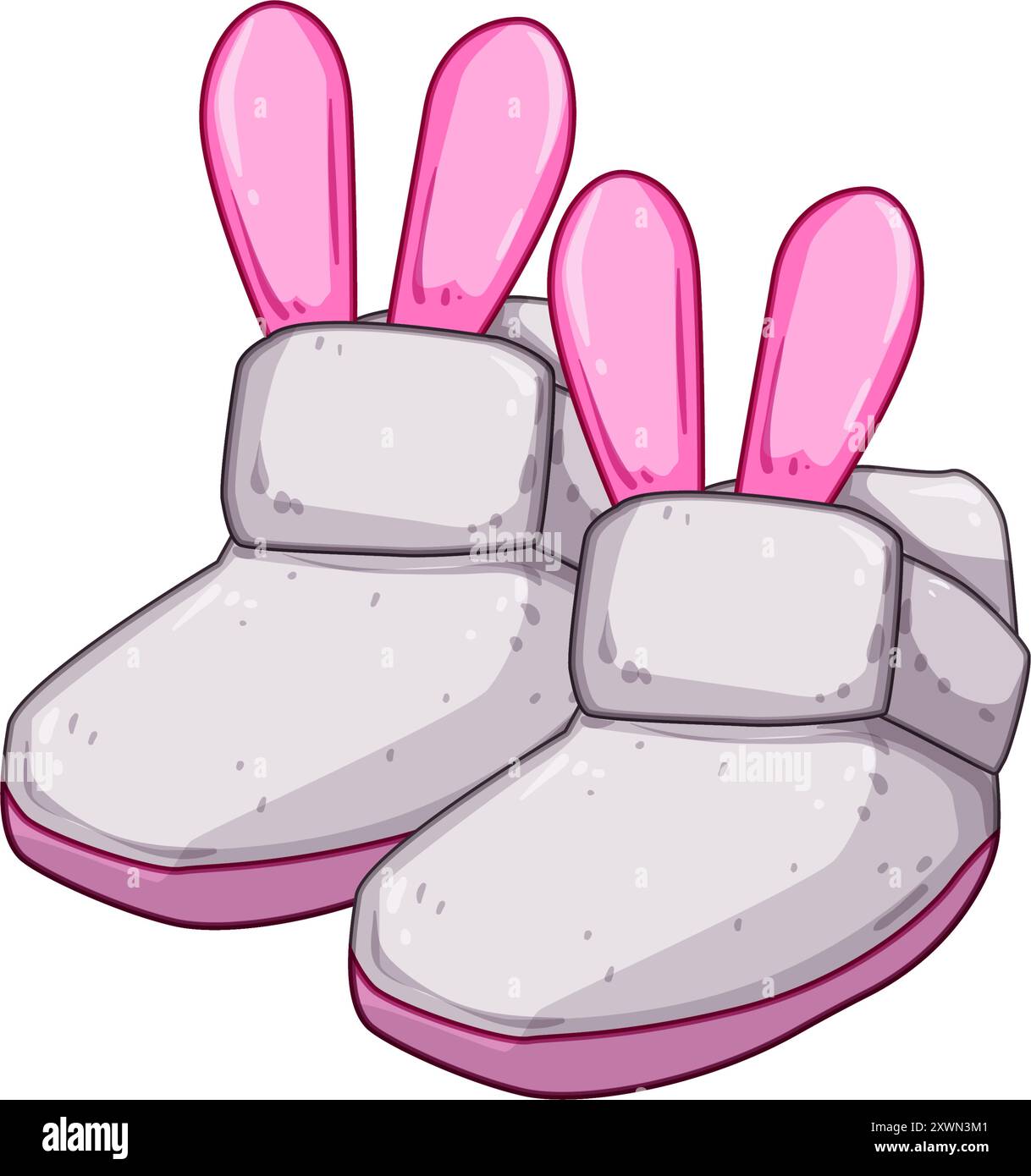 tiny baby booties cartoon vector illustration Stock Vector Image & Art ...
