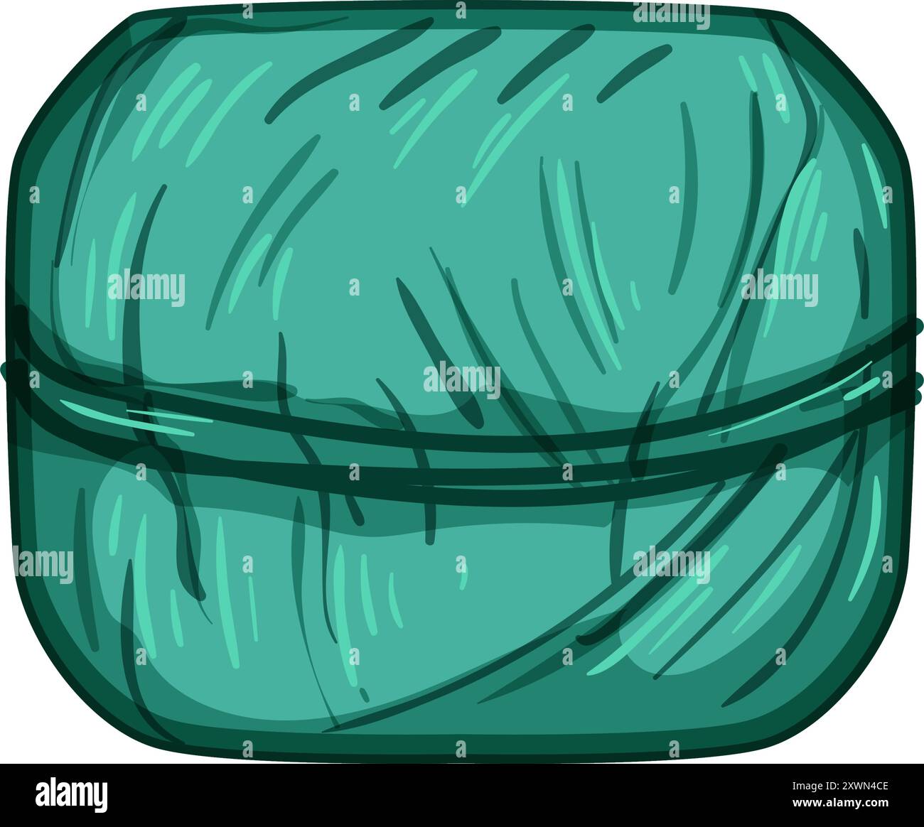 fiber ball yarn cartoon vector illustration Stock Vector Image & Art ...