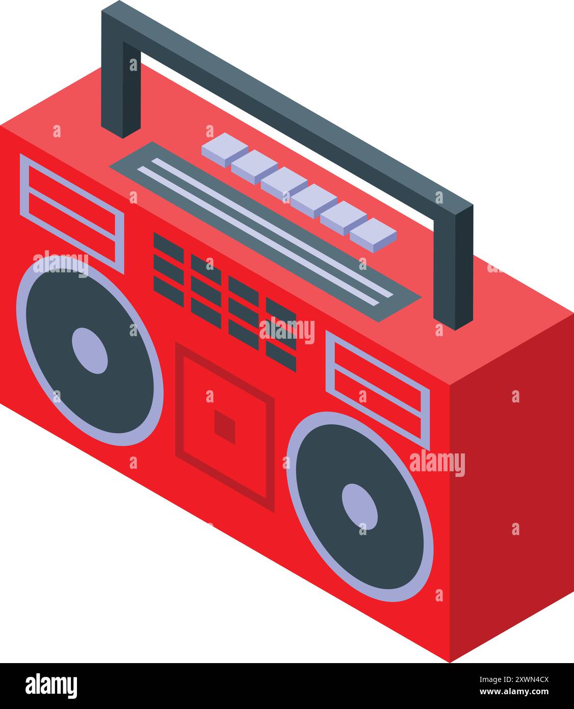 Isometric red button in hi-res stock photography and images - Alamy