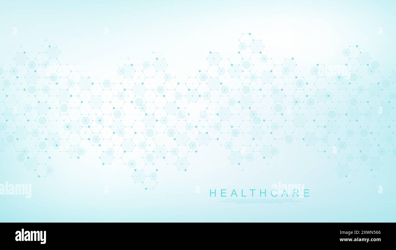 Antibody hexagon background hi-res stock photography and images - Alamy