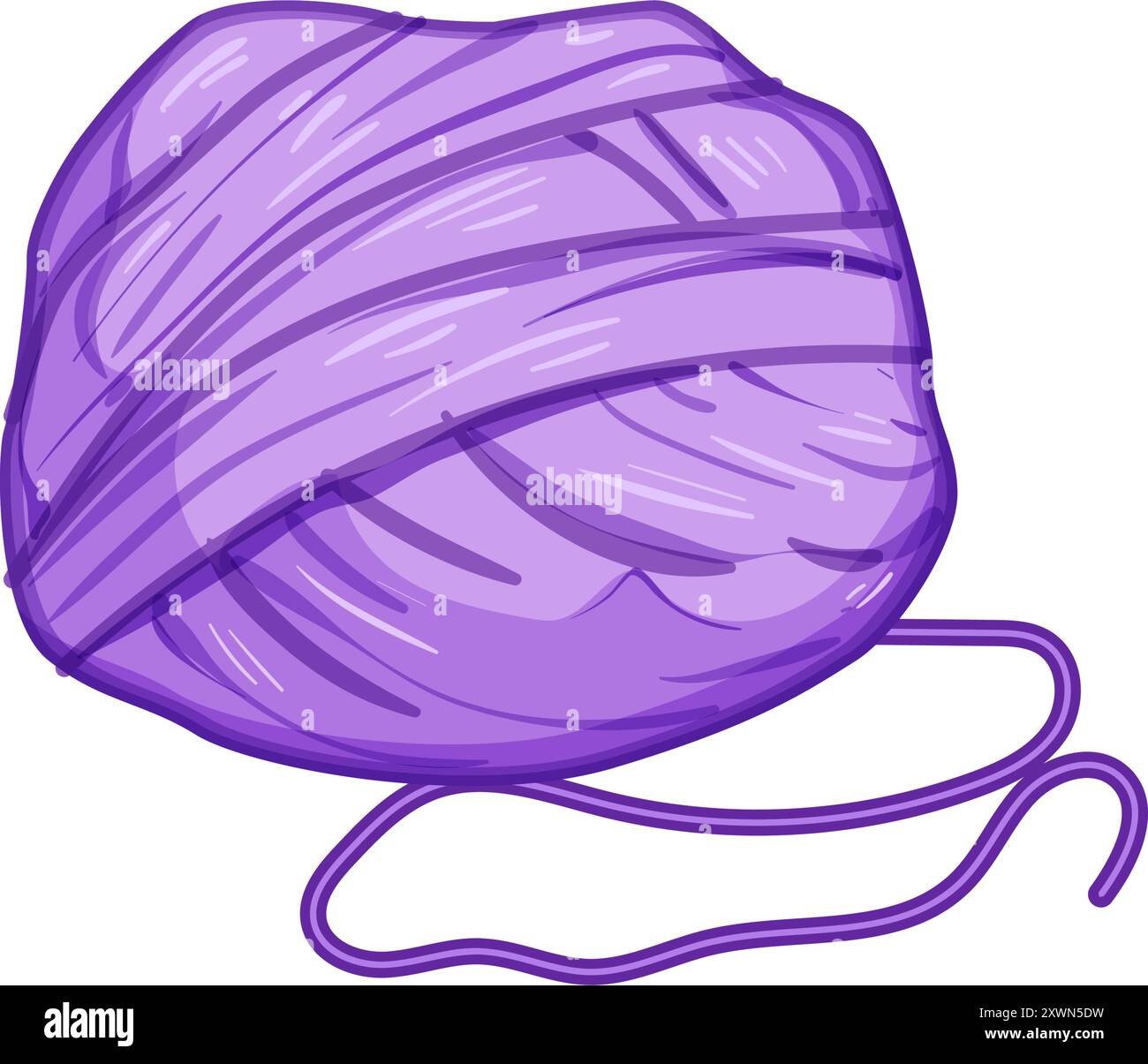 wool ball yarn cartoon vector illustration Stock Vector Image & Art - Alamy