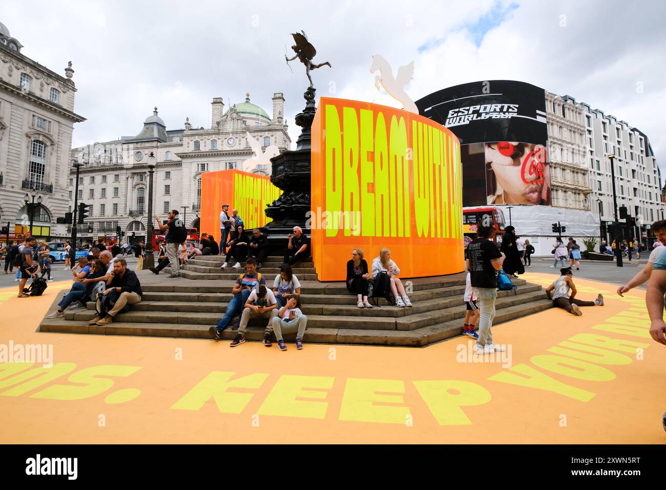 Piccadilly Circus, London, UK. 20th Aug 2024. Art Installation at the ...