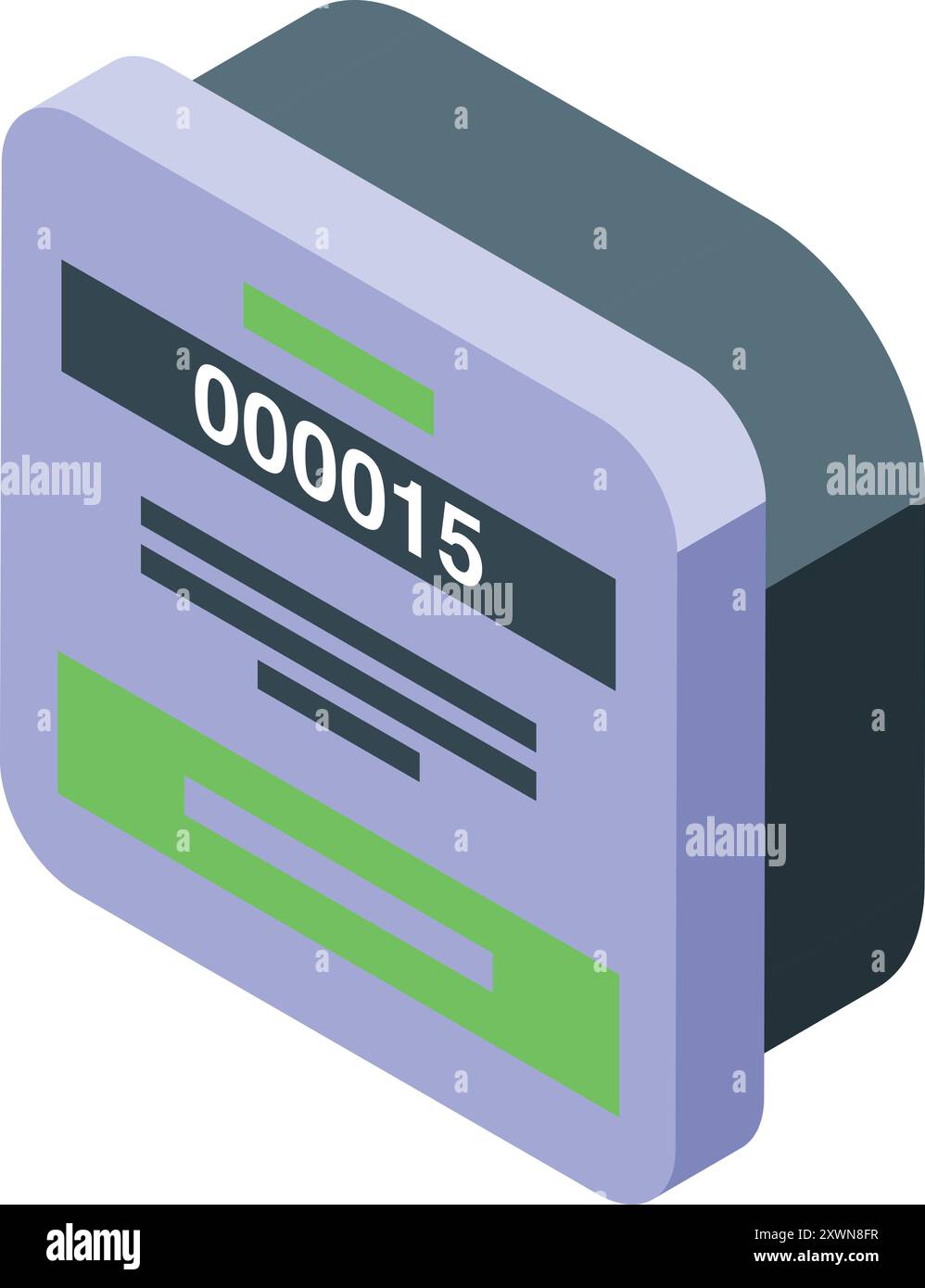 Electronic queue management system showing number displaying on digital ...