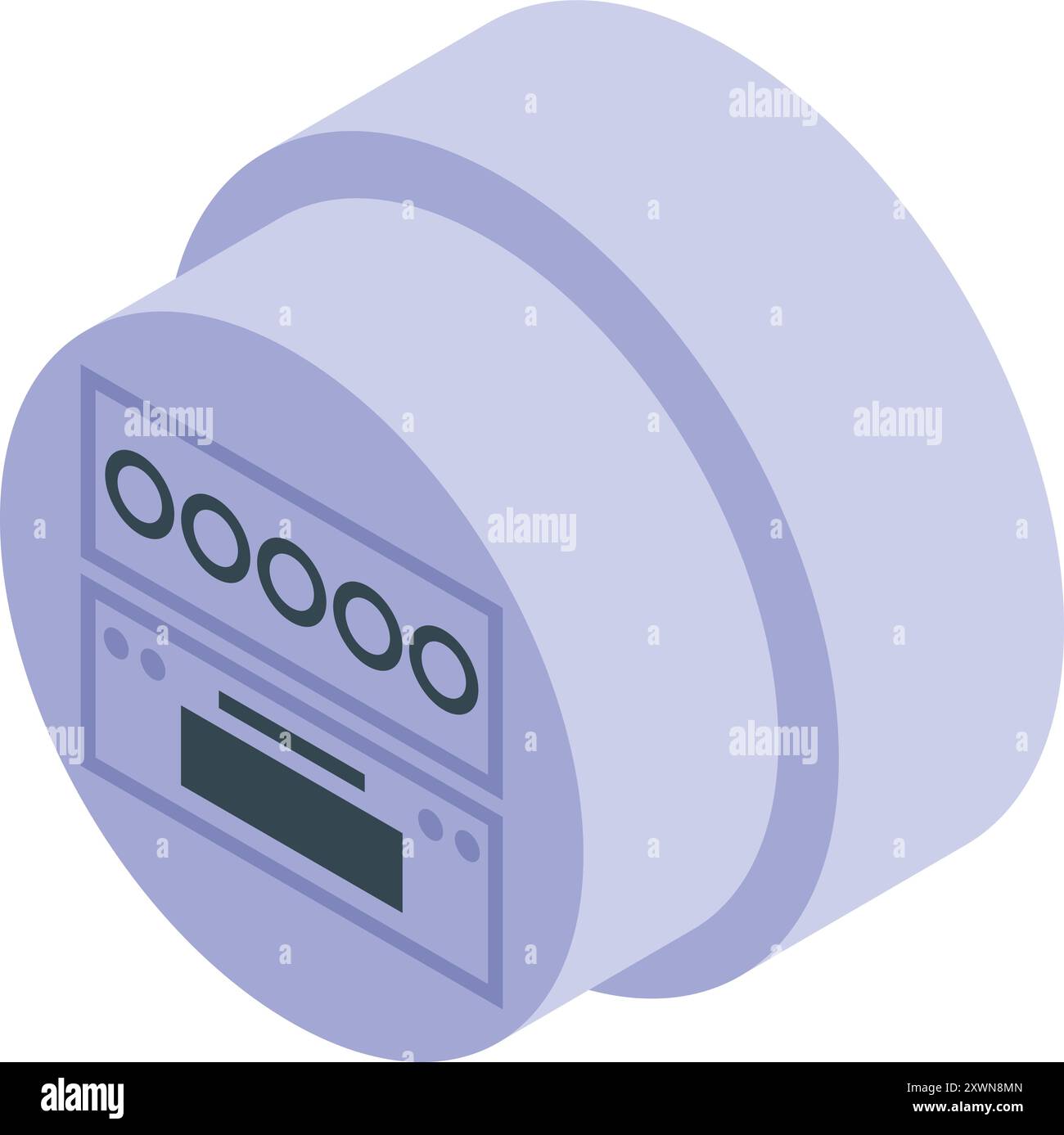 Electric meter showing energy consumption in kilowatts per hour Stock ...