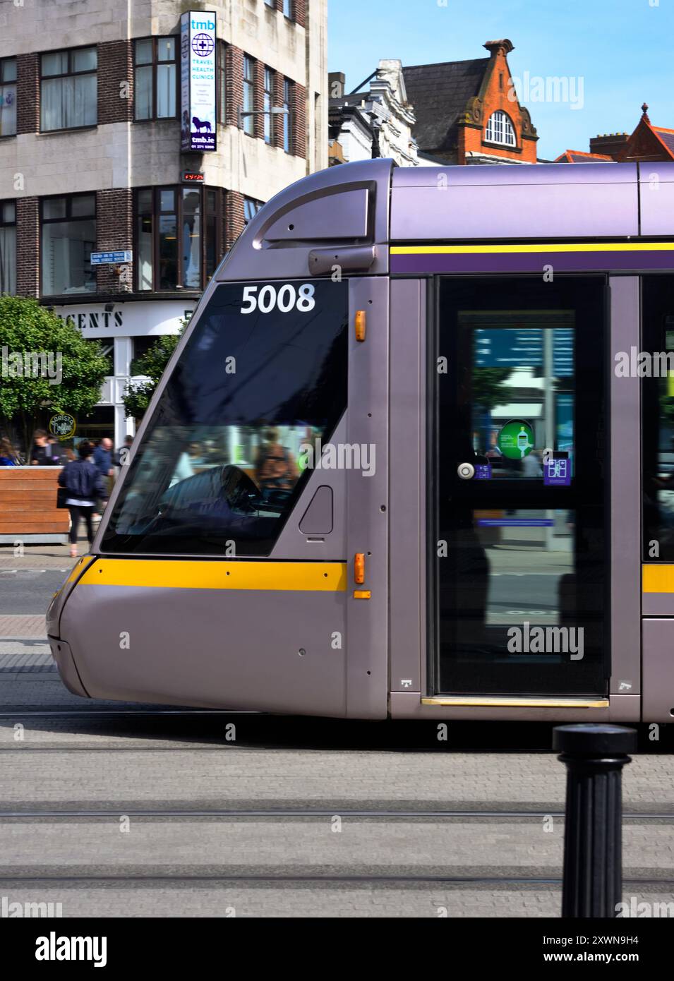 Tram in Dublin Southern Ireland Stock Photo - Alamy