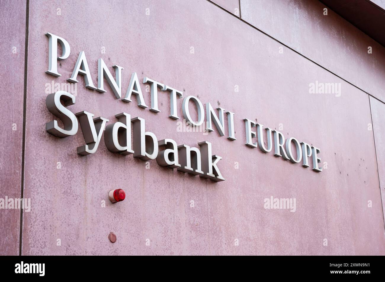 Hamburg, Germany, July 18, 2024 - Sign and logo of the Panattoni Europe ...
