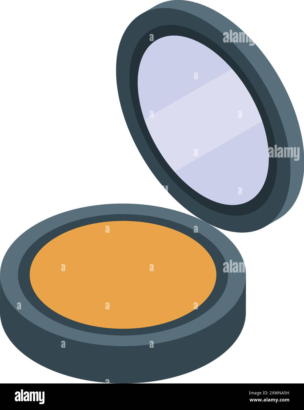 Open loose powder container Stock Vector Images - Alamy