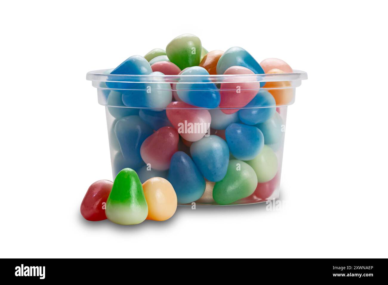 Crispy jelly.. Closeup view of colorful sugar coated crispy jelly in ...