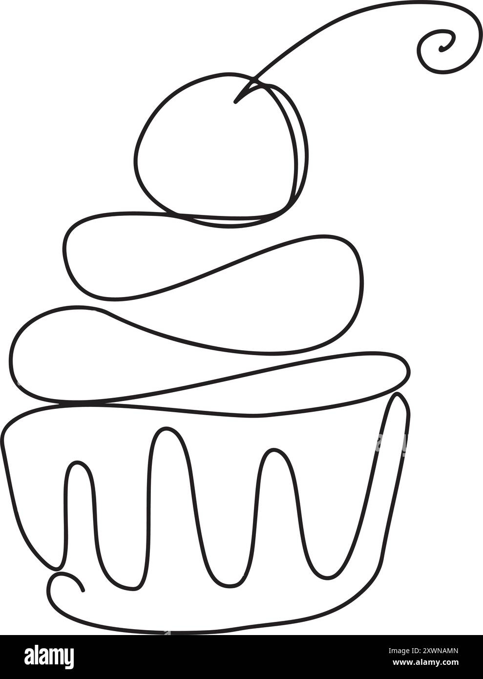 Cupcake tattoo design hi-res stock photography and images - Alamy