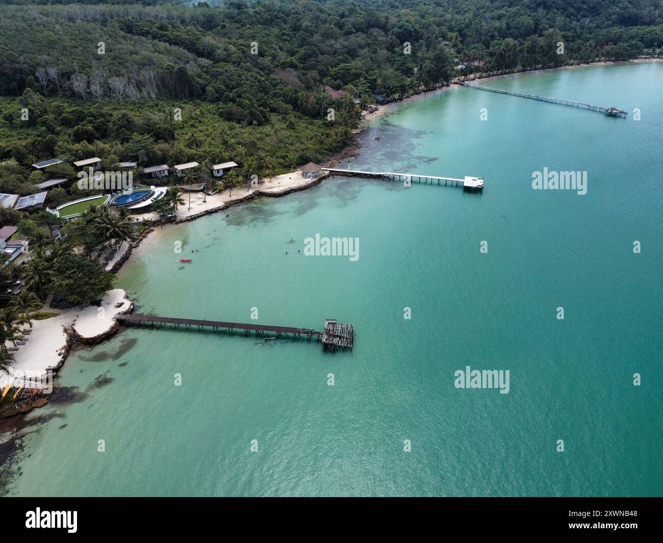 Bang bao beach wooden pier hi-res stock photography and images - Alamy