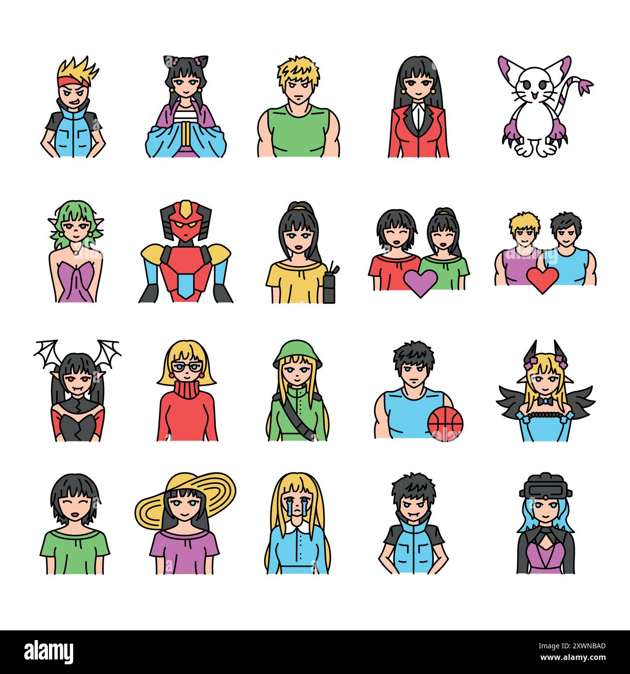 Cyberpunk model Stock Vector Images - Alamy