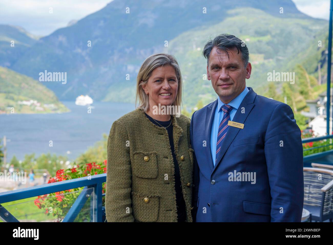 Geiranger 20240820. Monja M. Mjelva and Sindre Mjelva are the 4th ...
