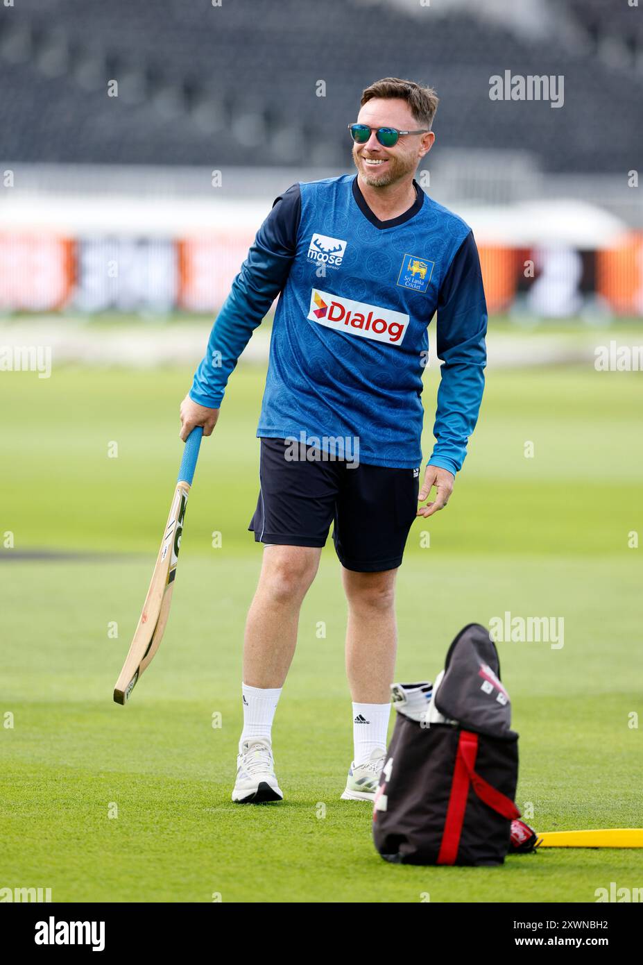 Sri Lanka batting coach Ian Bell during a nets session at Emirates Old ...