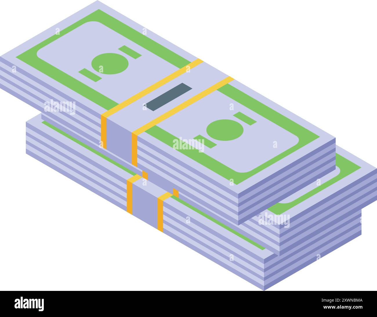Stack of banknotes representing investment growth, financial success ...