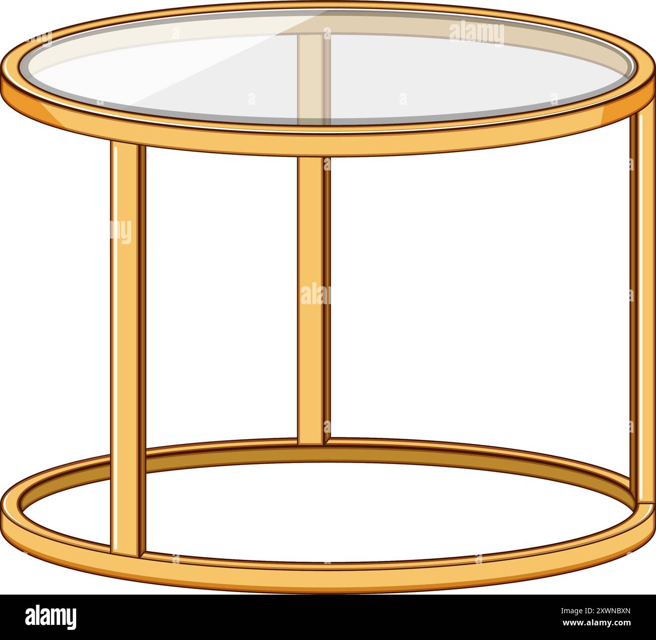 versatile glass table cartoon vector illustration Stock Vector Image ...